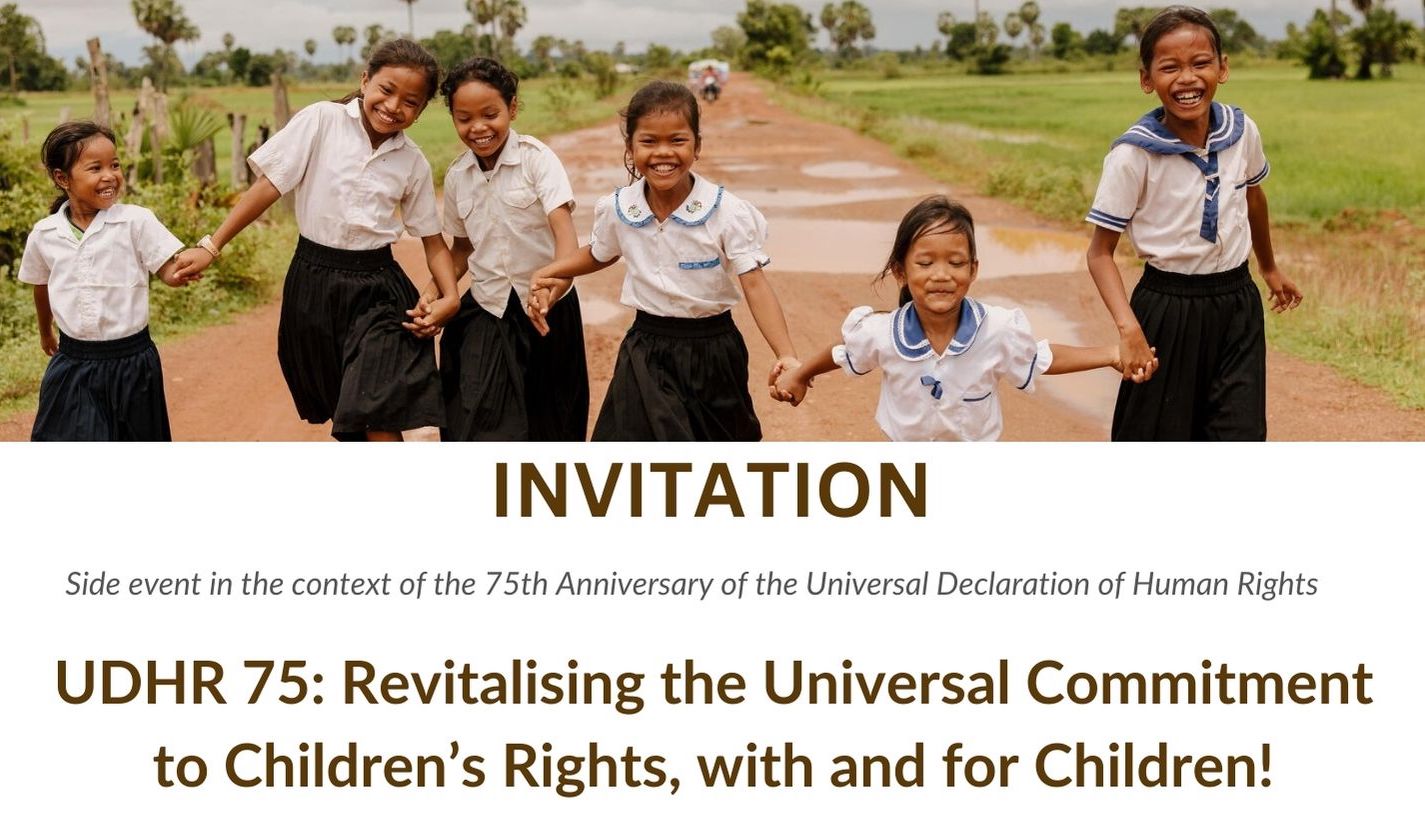 UDHR 75 event: Revitalising the universal commitment to children’s ...